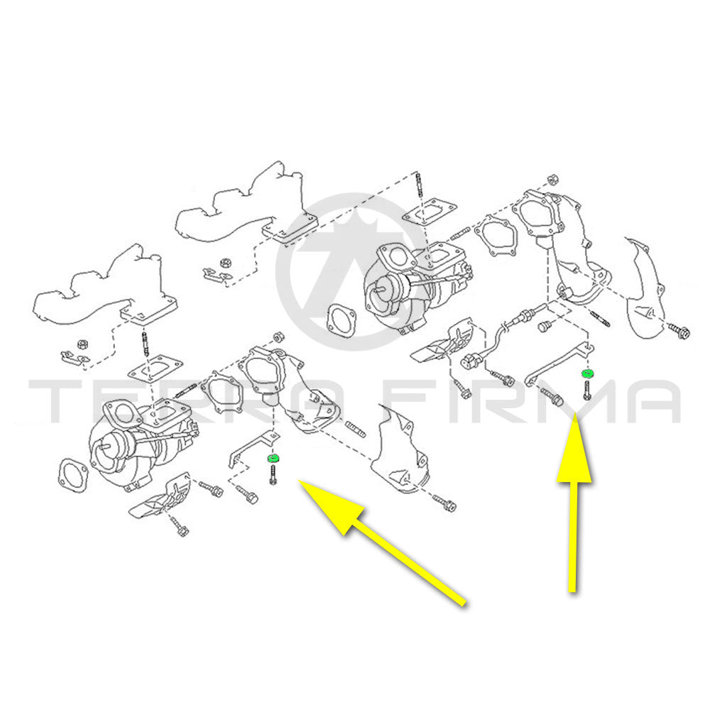 Nissan Stagea C34 260RS Exhaust Outlet Support Washer RB26DETT – Terra ...