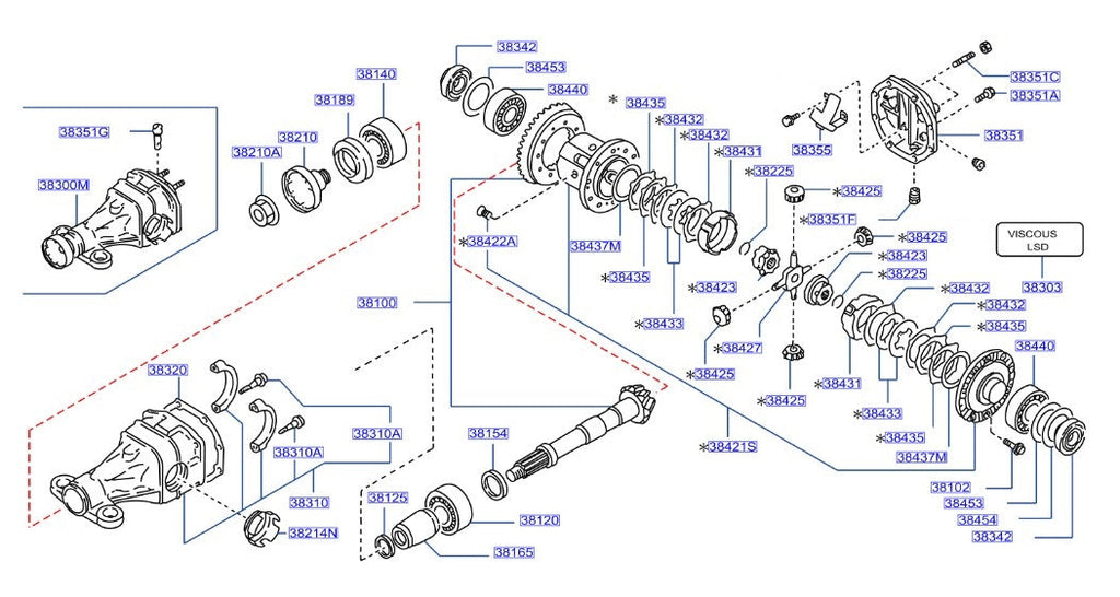 Nissan Skyline R32 R33 R34 Rear Differential Final Drive Side Bearing ...