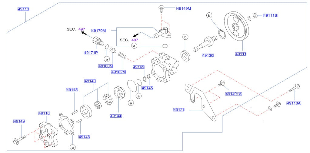 Nissan Fairlady Z32 Power Steering Pump Flow Control Spring (49162M ...