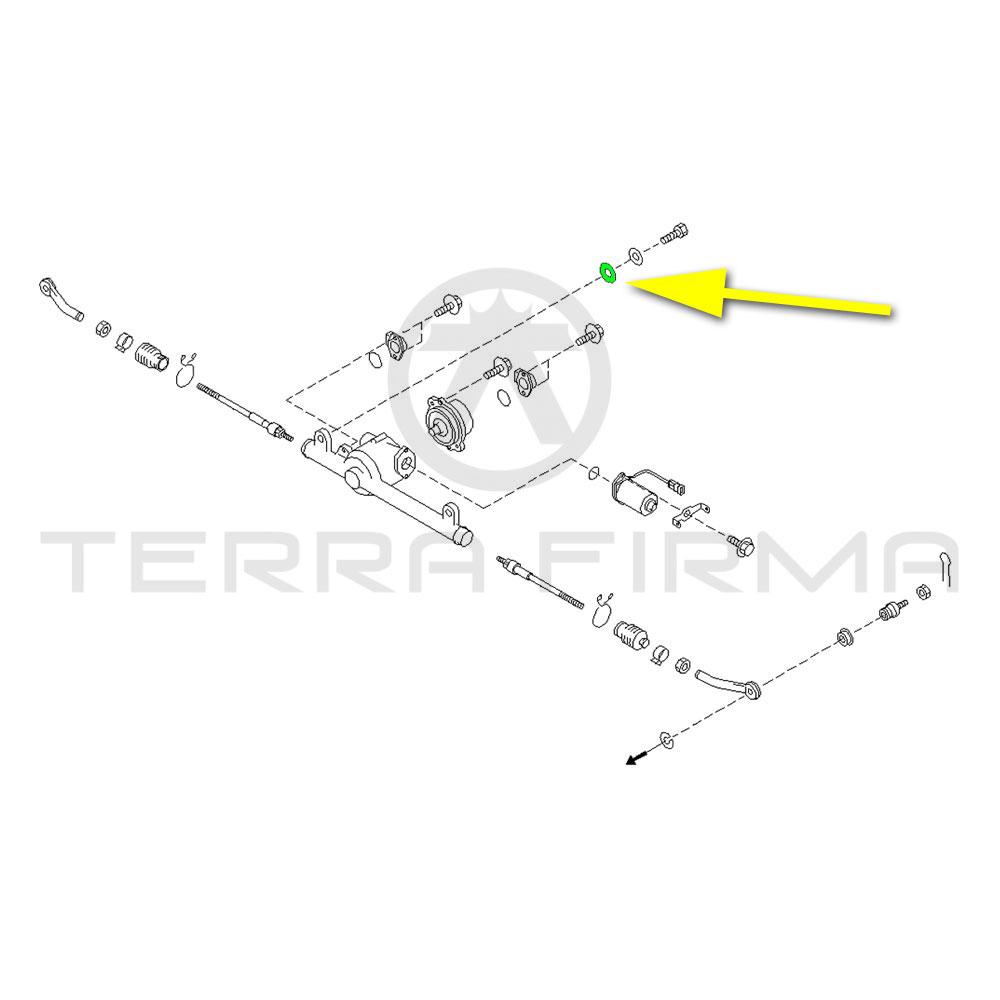 Nissan Skyline R32 R33 R34 Rear Steering Rack Mounting Inner Flat Wash ...