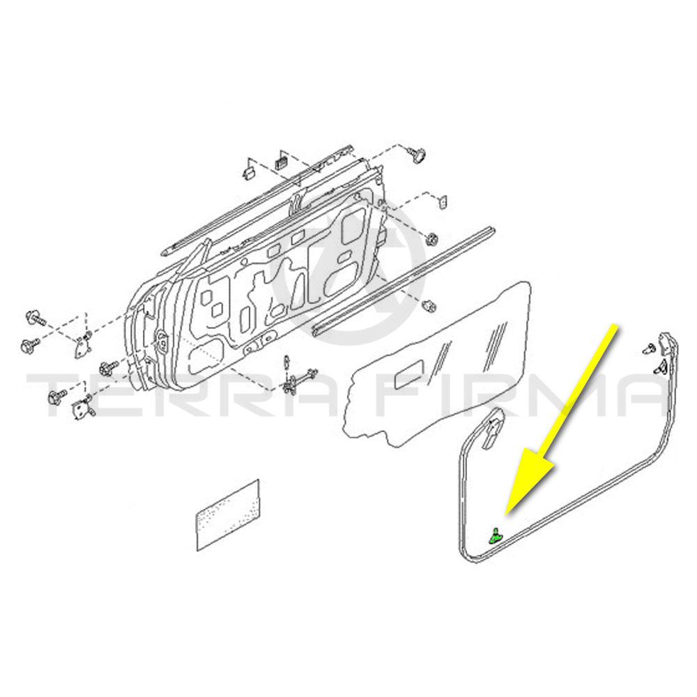 Nissan Skyline R32 Door Seal Weatherstrip Clip, Left – Terra Firma ...