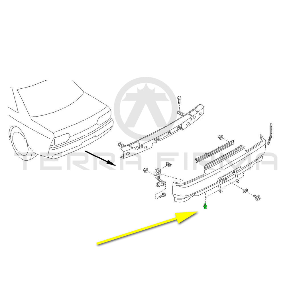 Nissan Skyline R32 All R33 GTR Front & Rear Bumper Mounting Clip ...
