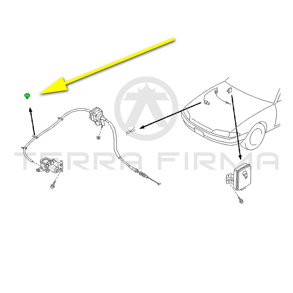 Nissan Skyline R32 Cruise Control (ASCD) Actuator Pump & Hose Hold Dow ...