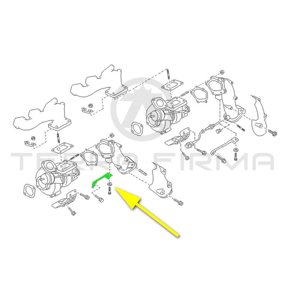 Nissan Skyline R32 R33 R34 GTR Front Turbo Exhaust Outlet Support ...
