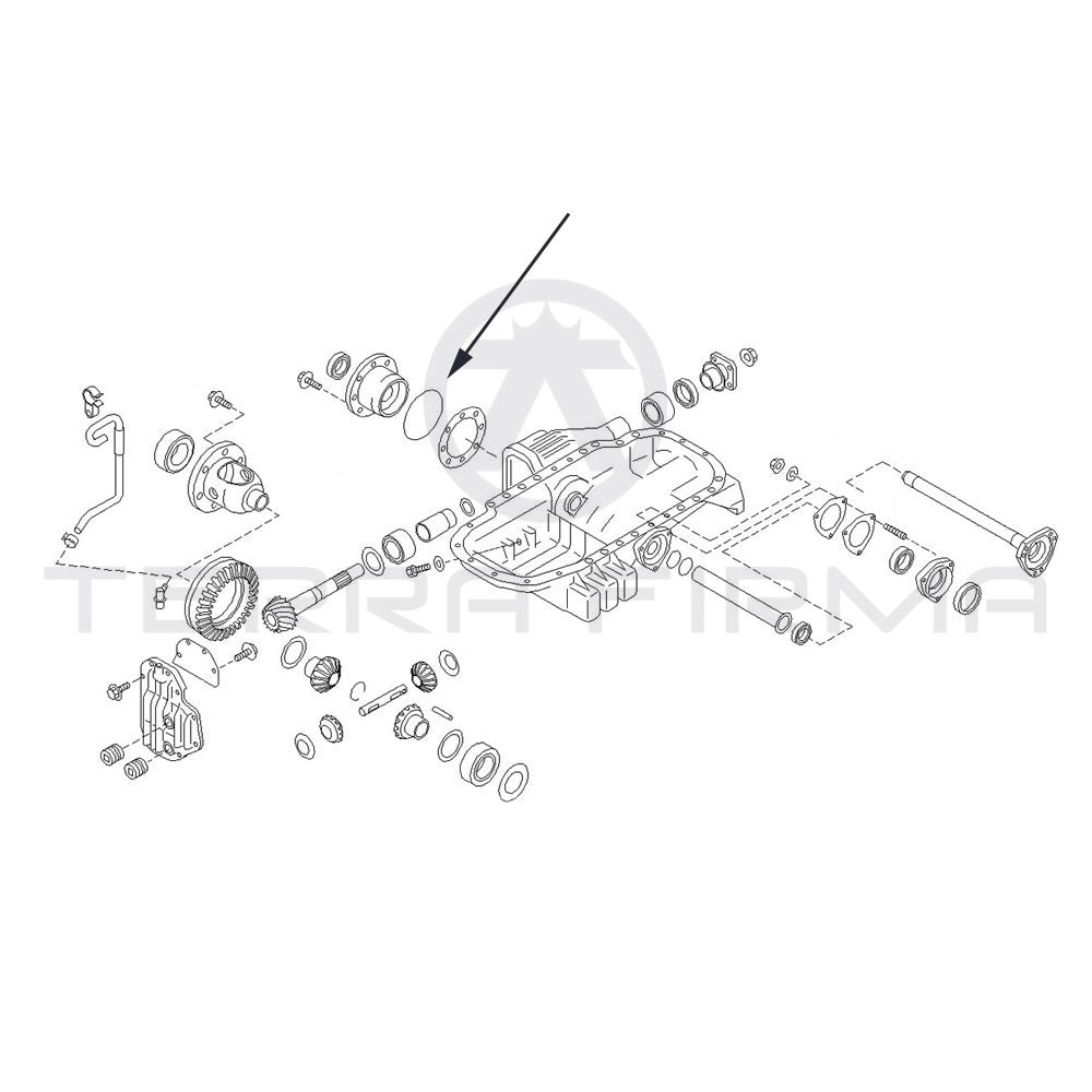 Nissan Skyline R32 R33 R34 Front Differential Axle O-Ring Side Retaine ...