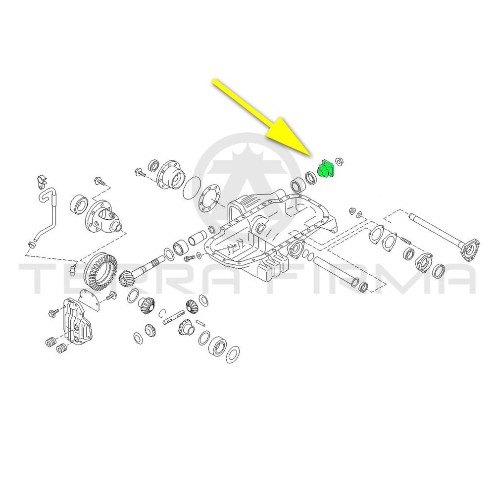 Nissan Stagea C34 Front Drive Flange Assembly RB26/25 (All Wheel Drive ...