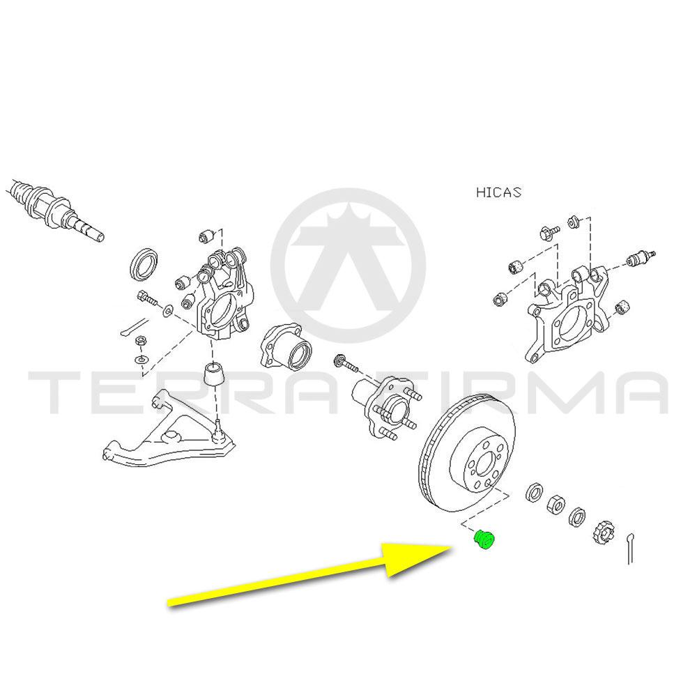 Nissan Skyline R32 R33 R34 Rear Brake Rotor Hat Plug (43206A) – Terra ...