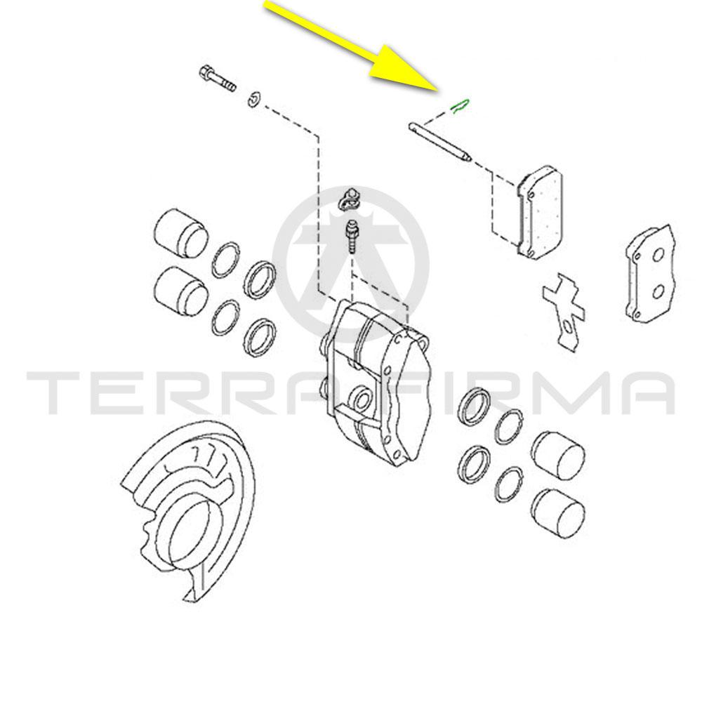 Nissan Skyline R32 GTR V-Spec R33 R34 GTR Brake Caliper Pad Pin Clip ...