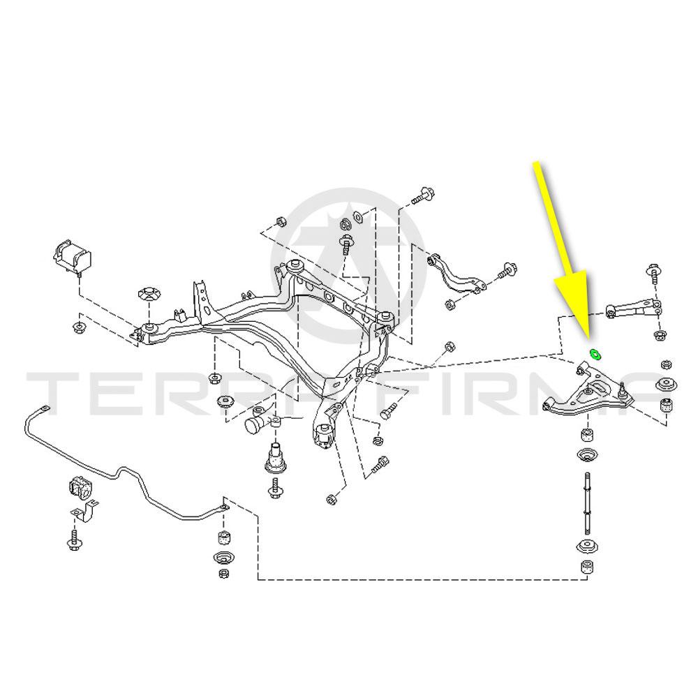 Nissan Skyline R32 R33 R34 Rear Lower Control Arm Bushing Stopper (550 ...
