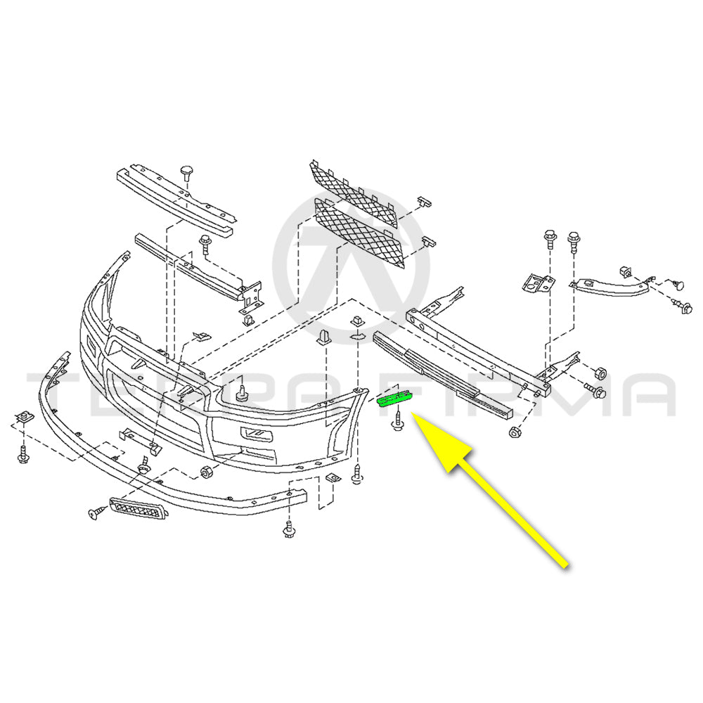Nissan Skyline R34 GTR Front Bumper Bracket Side Left – Terra Firma ...