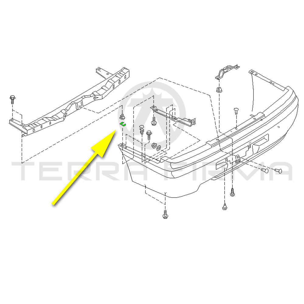 Nissan Skyline R34 Rear Bumper Side Spacer Right, 2-Door Models – Terra ...
