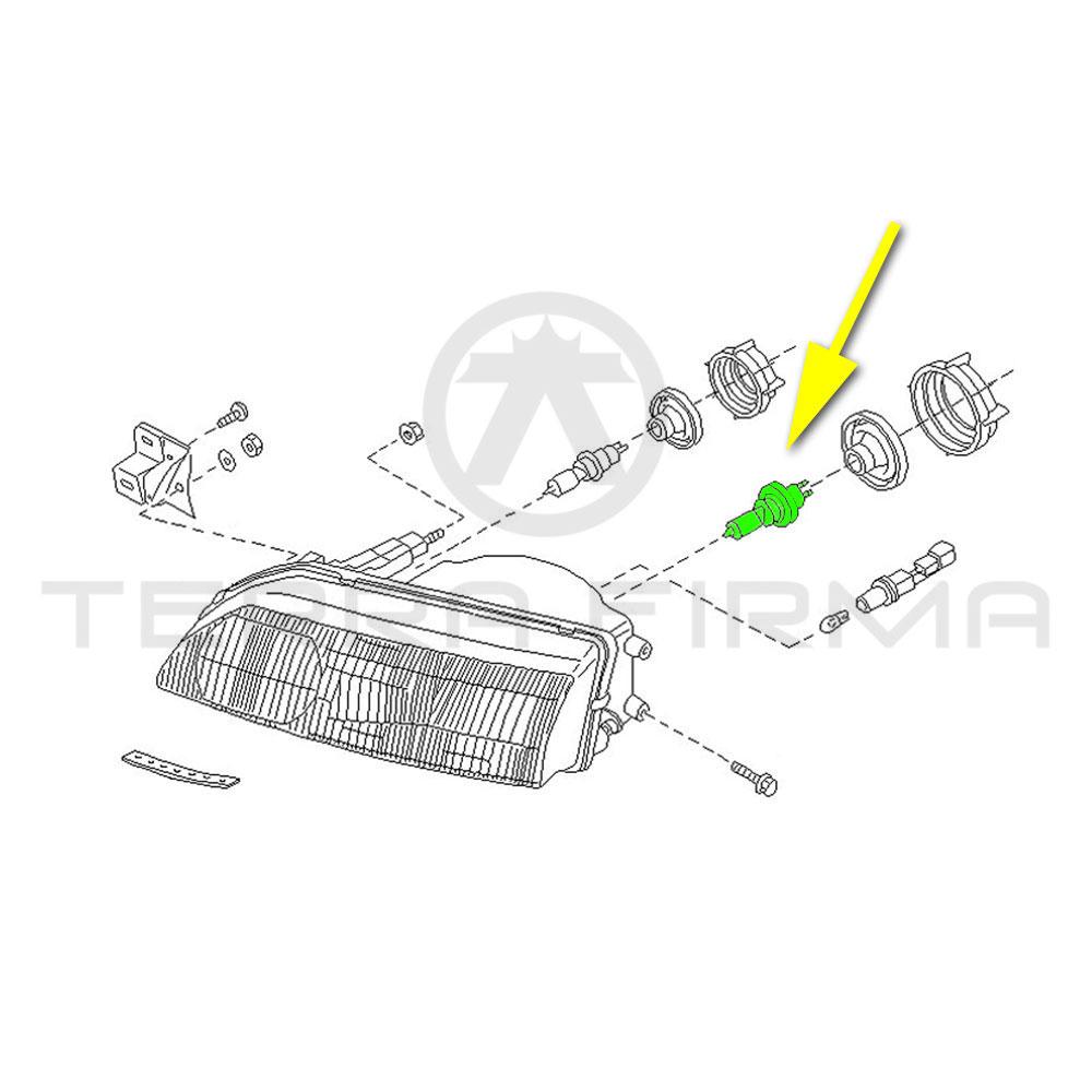 Nissan Skyline R32 GTR Headlight Bulb Center (N1 Style) 12V-60/55W (26 ...