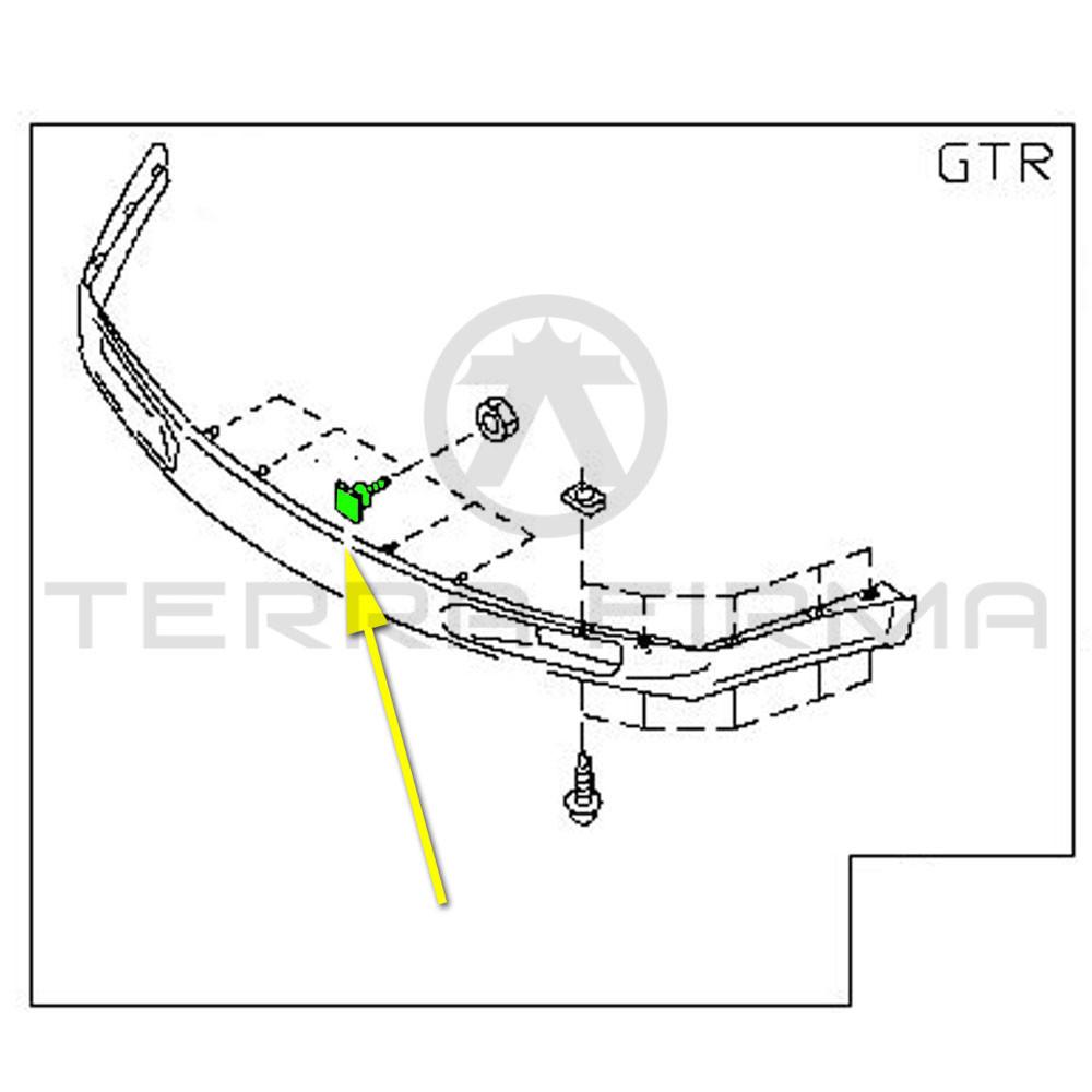 Nissan Skyline R32 GTR Front Air Spoiler Center Bolt – Terra Firma ...