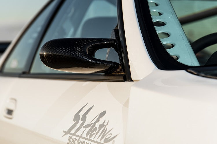 Garage Active Carbon Side Group A Mirror Set For Nissan Skyline R33 GT ...